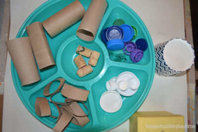 RECYCLE GLUING - Happy Toddler Playtime