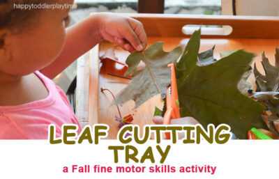 LEAF CUTTING TRAY - Happy Toddler Playtime