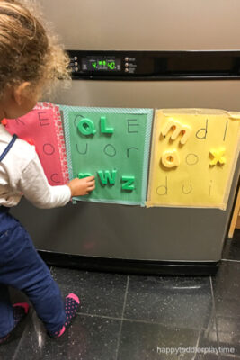 Alphabet Matching Activity - Happy Toddler Playtime