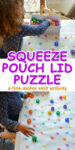SQUEEZE POUCH LID PUZZLE - Happy Toddler Playtime