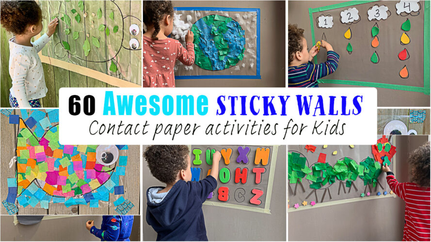 60 Awesome Contact Paper Activities - Happy Toddler Playtime