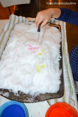 Snow Painting - Happy Toddler Playtime