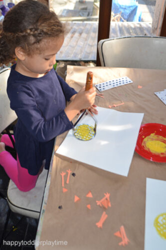 Potato Masher Chick Craft - Happy Toddler Playtime