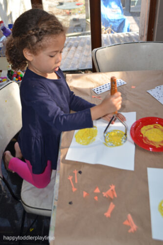 Potato Masher Chick Craft - Happy Toddler Playtime