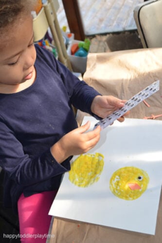 Potato Masher Chick Craft - Happy Toddler Playtime