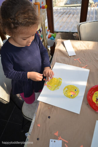 Potato Masher Chick Craft - Happy Toddler Playtime