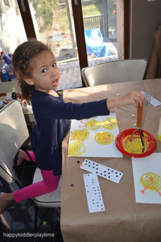 Potato Masher Chick Craft - Happy Toddler Playtime