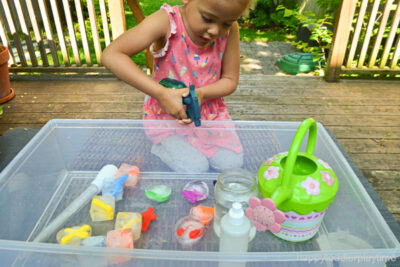Icy Letters: A Literacy Sensory Bin - Happy Toddler Playtime