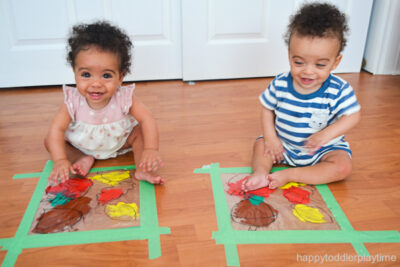 Mess Free Fall Painting - Happy Toddler Playtime