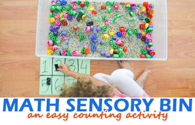 Math Sensory Bin - Happy Toddler Playtime