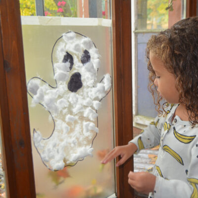 14 Amazing Halloween Sticky Walls - Happy Toddler Playtime