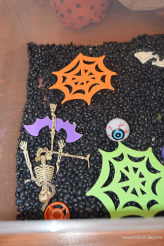 Halloween Eye-Spy Sensory Bin - Happy Toddler Playtime