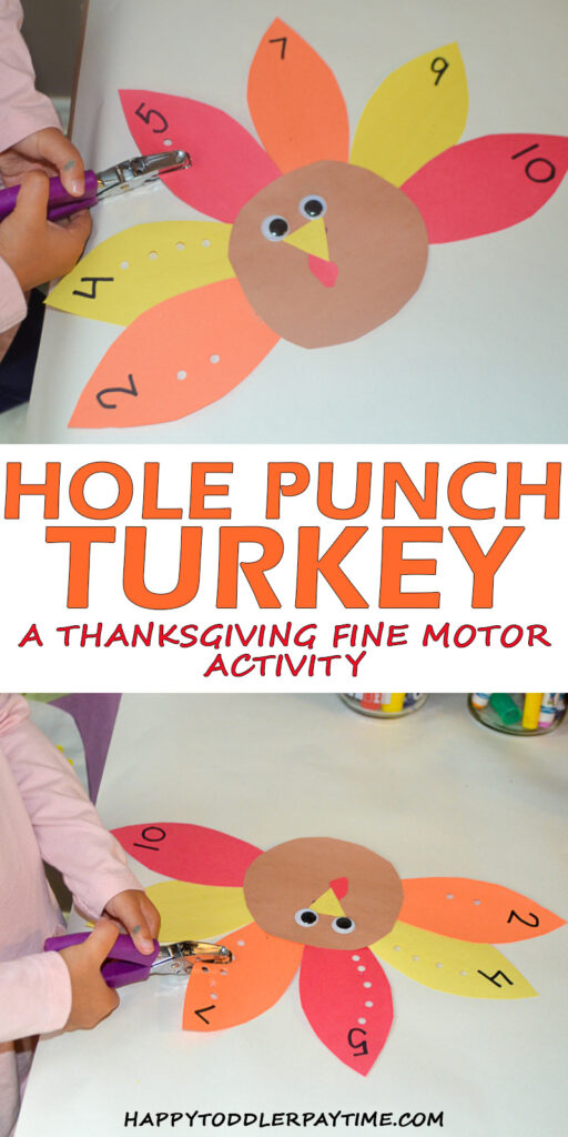 Hole Punch Turkey - Happy Toddler Playtime