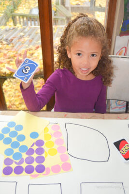 Dot Sticker Uno Math - Happy Toddler Playtime