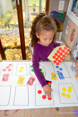Dot Sticker Uno Math - Happy Toddler Playtime