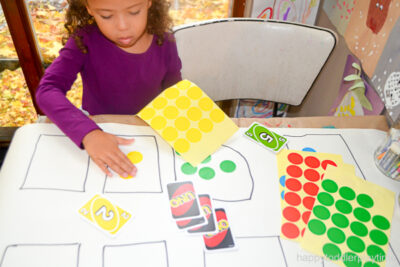 Dot Sticker Uno Math - Happy Toddler Playtime