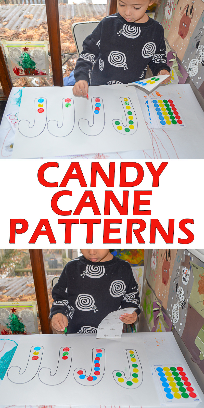 Candy Cane Patterns - Happy Toddler Playtime
