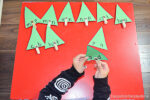 CVC Word Christmas Trees - Happy Toddler Playtime