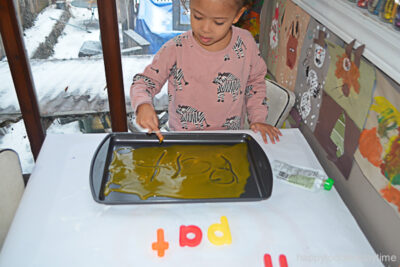 Baby Food Writing Tray - Happy Toddler Playtime
