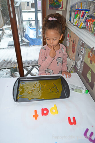 Baby Food Writing Tray - Happy Toddler Playtime