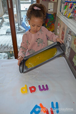Baby Food Writing Tray - Happy Toddler Playtime