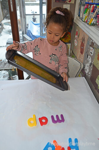Baby Food Writing Tray - Happy Toddler Playtime