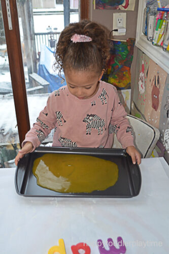 Baby Food Writing Tray - Happy Toddler Playtime