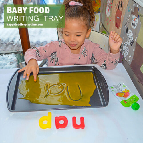 Baby Food Writing Tray - Happy Toddler Playtime