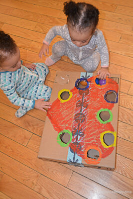 Valentines Ball Drop - Happy Toddler Playtime