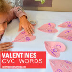 Valentines CVC Hearts - Happy Toddler Playtime