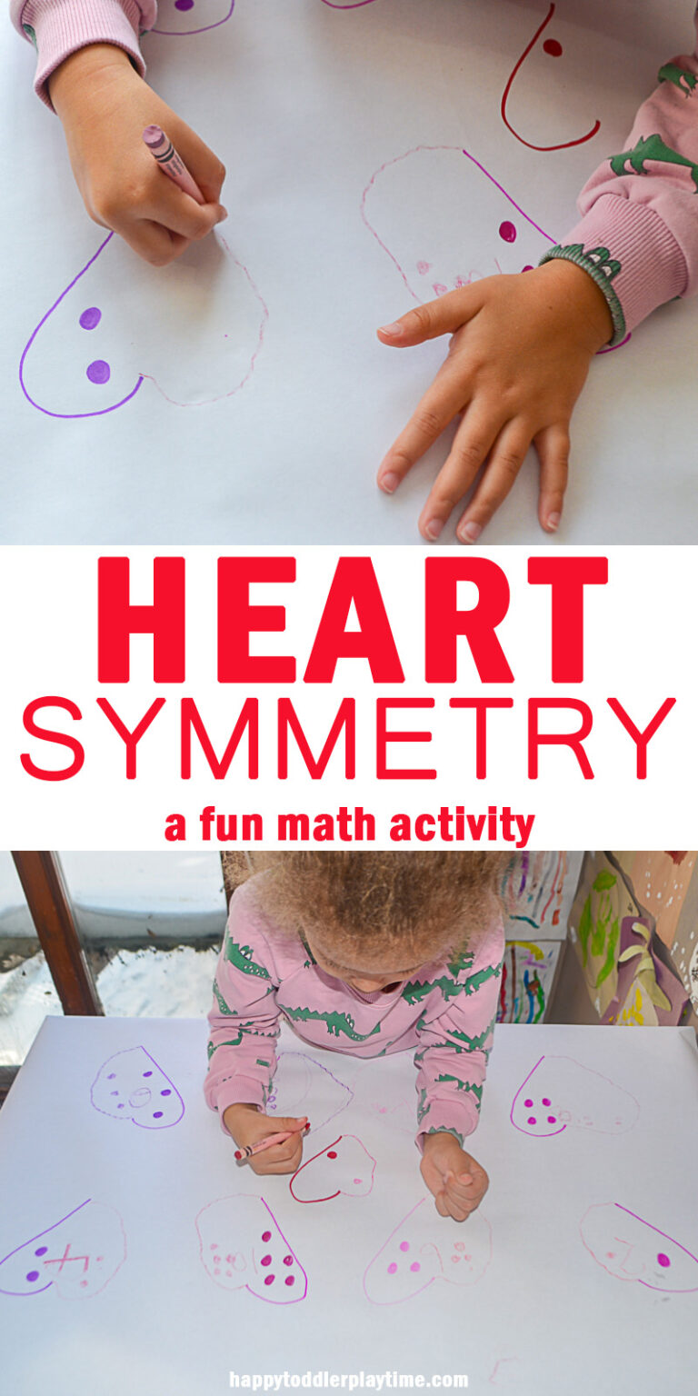 Heart Symmetry Math - Happy Toddler Playtime