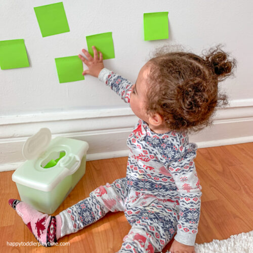 Post-it Push - Happy Toddler Playtime