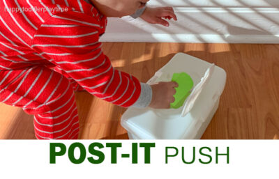 Post-it Push - Happy Toddler Playtime