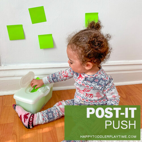 Post-it Push - Happy Toddler Playtime