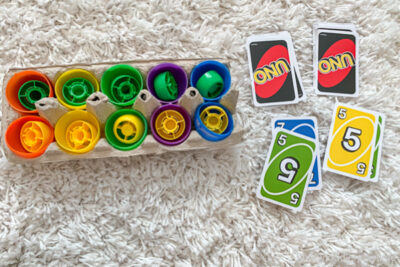 DIY Easter Ten-Frame Game - Happy Toddler Playtime