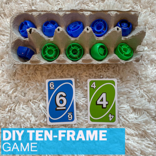 DIY Easter Ten-Frame Game - Happy Toddler Playtime