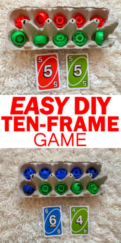 DIY Easter Ten-Frame Game - Happy Toddler Playtime
