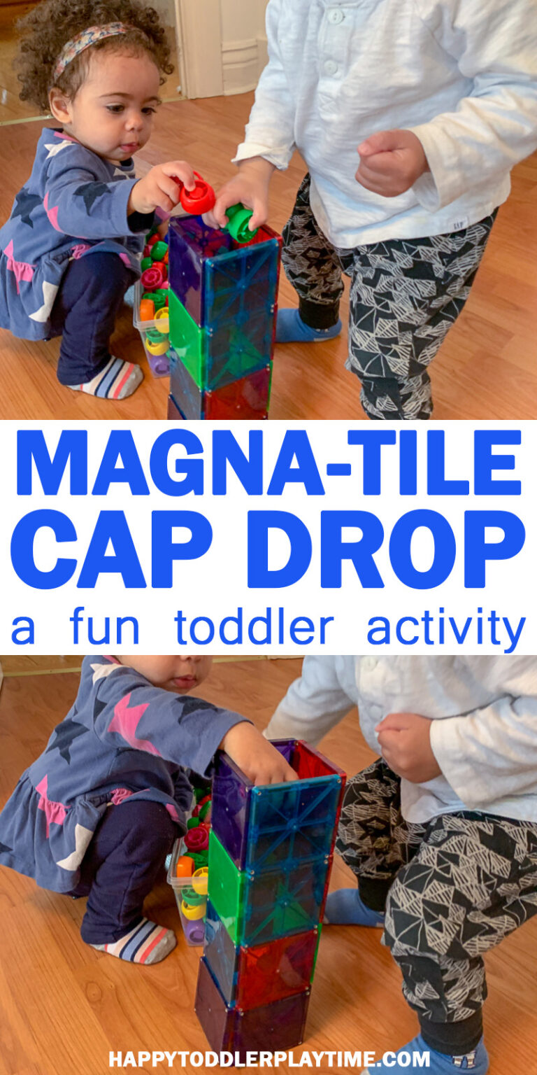 Magna-Tile Cap Drop - Happy Toddler Playtime
