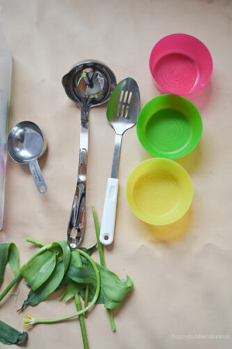 Tulip Sensory Bin for Spring - Happy Toddler Playtime