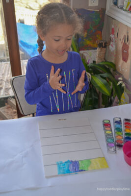 Mystery Math: A Crayon Resist Activity - Happy Toddler Playtime