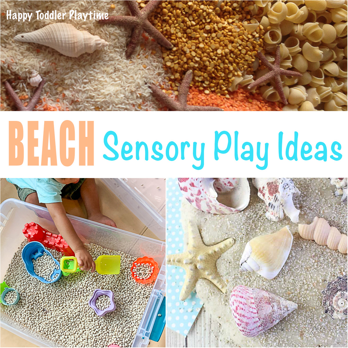 12+ Beach Sensory Play Ideas - Happy Toddler Playtime