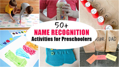 50+ Name Activities For Preschoolers - Happy Toddler Playtime