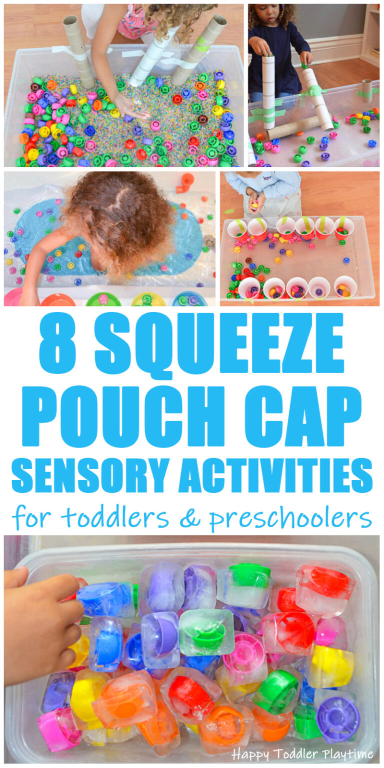 30+ Easy Squeeze Pouch Cap Activities for Toddlers and Preschoolers ...