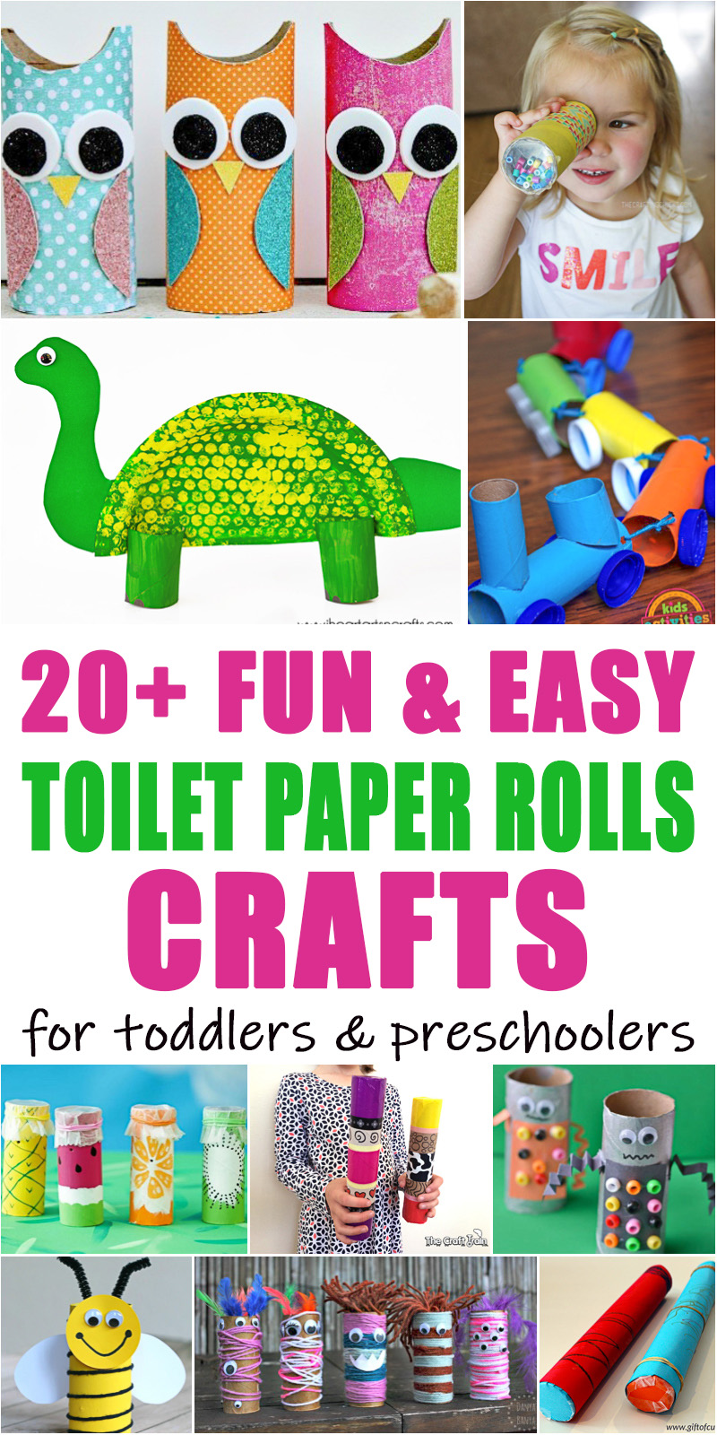 65+ Easy Toilet Paper Roll Activities - Happy Toddler Playtime