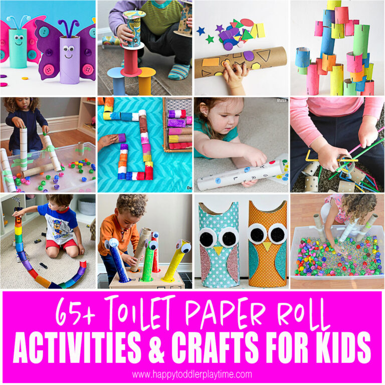 65+ Easy Toilet Paper Roll Activities - Happy Toddler Playtime