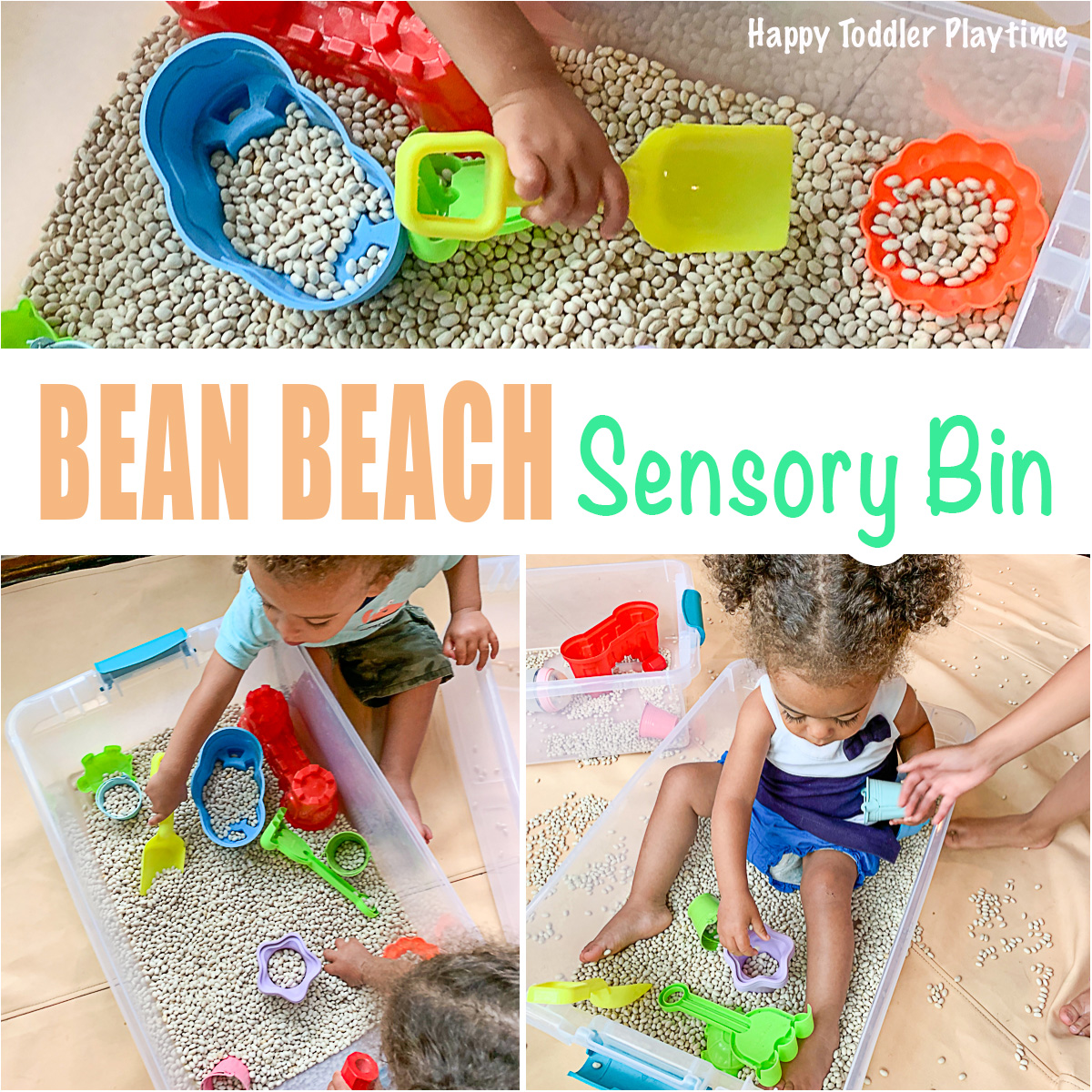 12+ Beach Sensory Play Ideas - Happy Toddler Playtime
