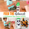 Feed the Ghost Fine Motor Activity - Happy Toddler Playtime