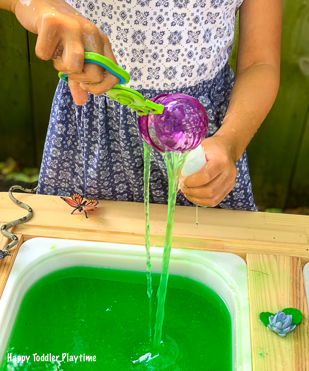 One-Step Slime Sensory Bin - Happy Toddler Playtime