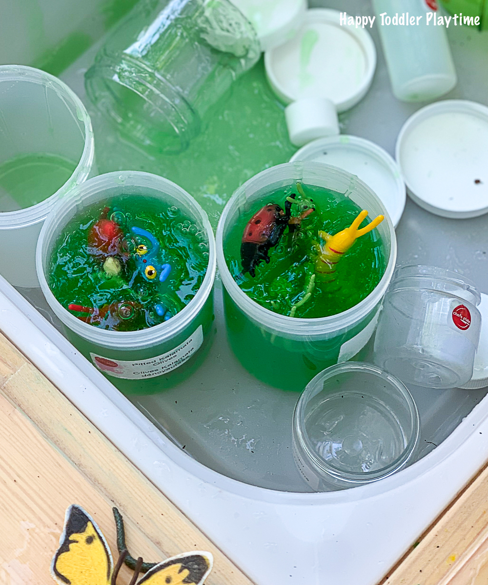 One-Step Slime Sensory Bin - Happy Toddler Playtime