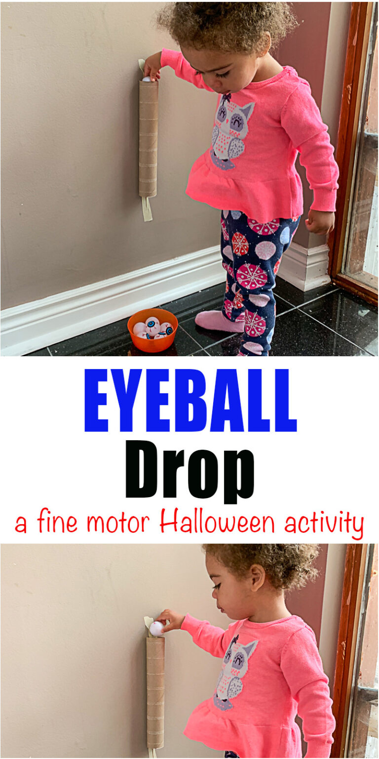 Eyeball Drop: Fine Motor Activity - Happy Toddler Playtime